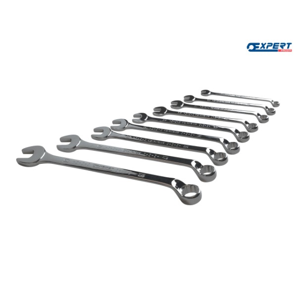 Expert Offset Combination Spanner Set of 9 Metric 8 to 19mm BRIE117744B