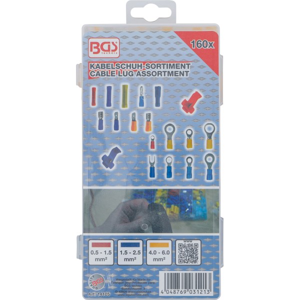 BGS Technic Cable Lug Set | 160 pcs.
