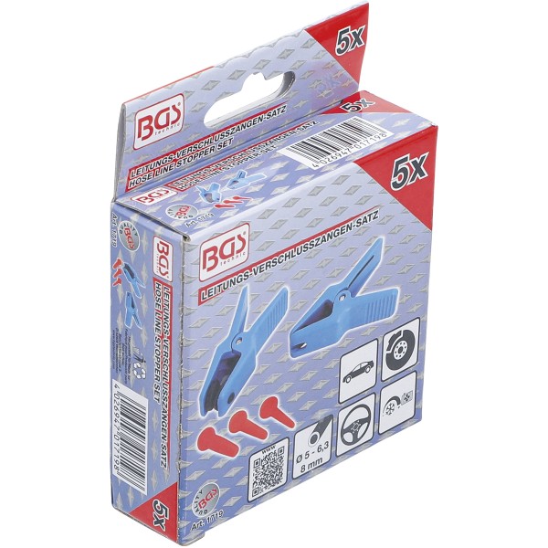 BGS Technic Hose Line Stopper Set | 5 pcs.