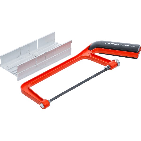 BGS Technic Aluminium Hacksaw Frame | Incl. Miter Box and Saw Blade ...