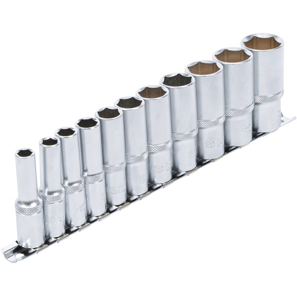 BGS Technic Socket Set, Hexagon, deep | 10 mm (3/8") Drive | Inch Sizes ...
