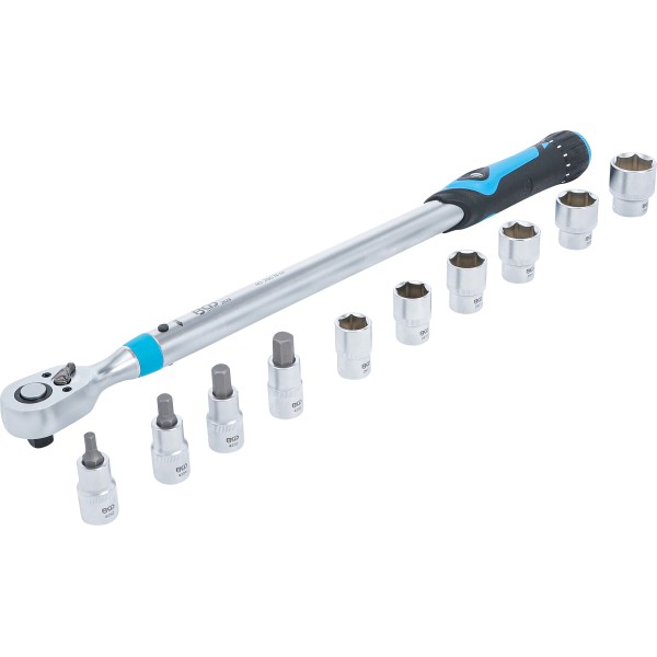BGS Technic Torque Wrench Set | 12.5 mm (1/2") | 40 - 200 Nm | 11 pcs.