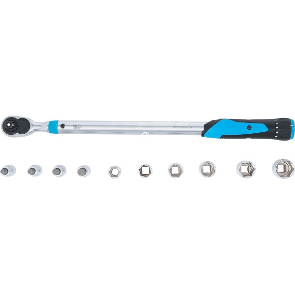 BGS Technic Torque Wrench Set | 12.5 mm (1/2") | 40 - 200 Nm | 11 pcs.
