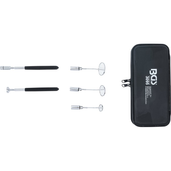 BGS Technic LED magnetic Pick-Up Tool and Inspection Mirror Set
