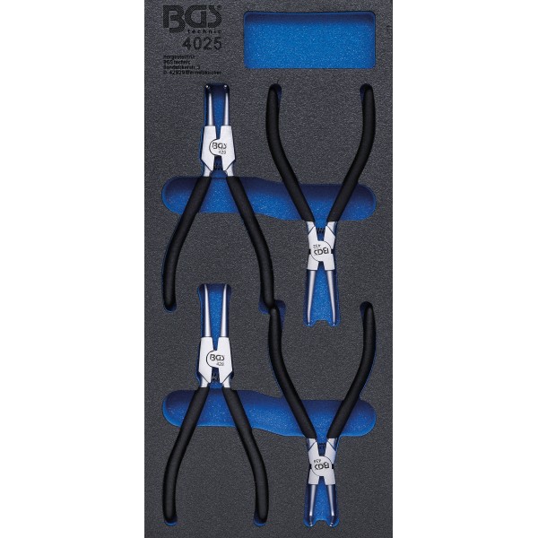 BGS Technic Tool Tray 1/3: Circlip Pliers Set | 4 pcs.