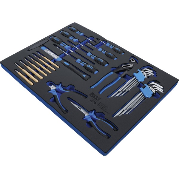 BGS Technic Tool Tray 3/3: Hammer, Pliers, Screwdriver Set | 36 pcs.