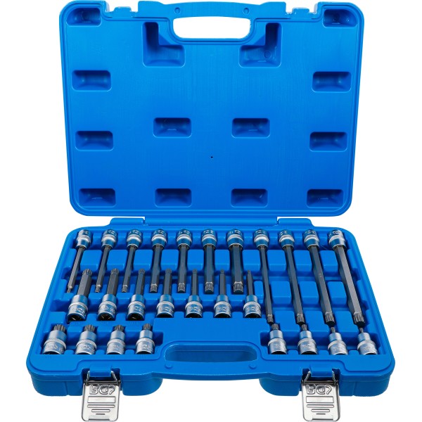 BGS Technic Bit Socket Set | 12.5 mm (1/2") Drive | Spline (for XZN) M4 ...