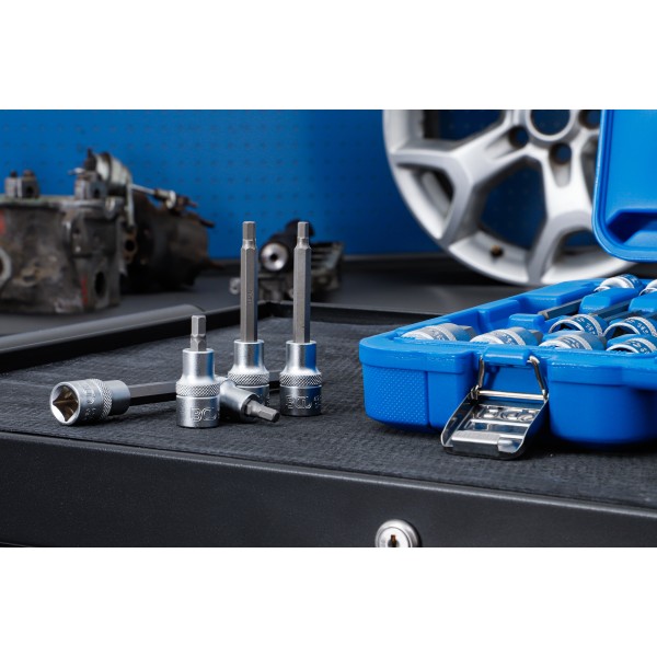 BGS Technic Bit Socket Set | 12.5 mm (1/2") Drive | internal Hexagon ...