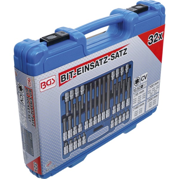 BGS Technic Bit Socket Set | 12.5 mm (1/2") Drive | TP-Star (for Torx ...