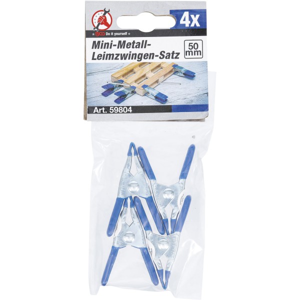 BGS Technic Mini Metal Clamp Set | 50 mm | 4 pcs.