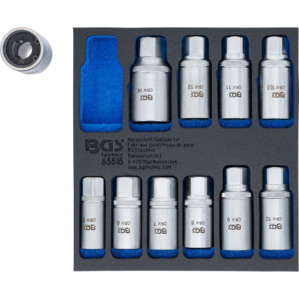 BGS Technic Tool Tray 1/6: Stud Extractor Set | 5 - 16 mm | 11 pcs.