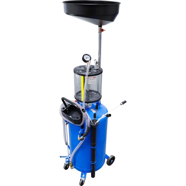 BGS Technic Air Suction Oil Drainer with Waste Oil Drain Receiver | 80 l