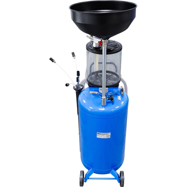 BGS Technic Air Suction Oil Drainer with Waste Oil Drain Receiver | 80 l