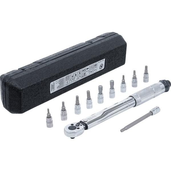 BGS Technic Torque Wrench Set | 6.3 mm (1/4") | 2 - 24 Nm | 11 pcs.