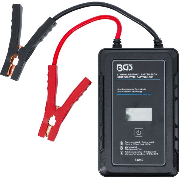 BGS Technic Jump Starter | Batteryless | with Ultra-Capacitor ...