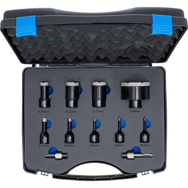 BGS Technic Diamond Core Drill Bit Set | 5 - 68 mm | 11 pcs.