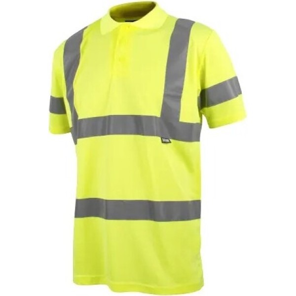 Scan Hi-Vis Polo Shirt Yellow - XL (46in)