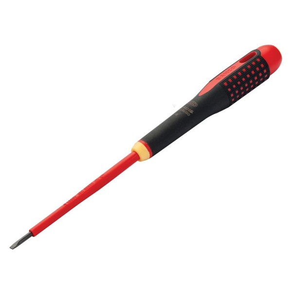 Bahco ERGO™ Slim VDE Insulated Slotted Screwdriver 3.5 x 100mm
