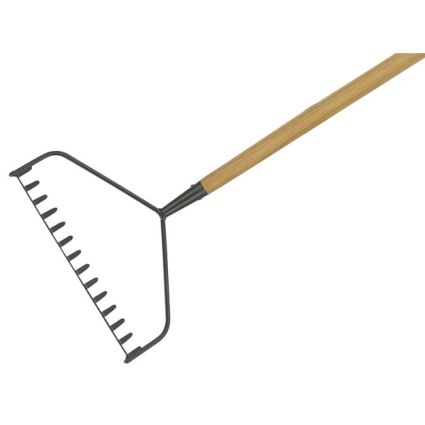 Kent & Stowe Carbon Steel Long Handled Soil Rake, FSC®