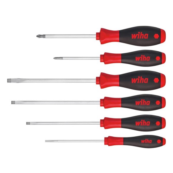 Wiha SoftFinish® SL/PH Screwdriver Set, 6 Piece